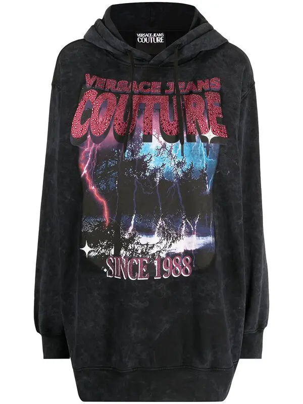 Versace Graphic-print Hoodie