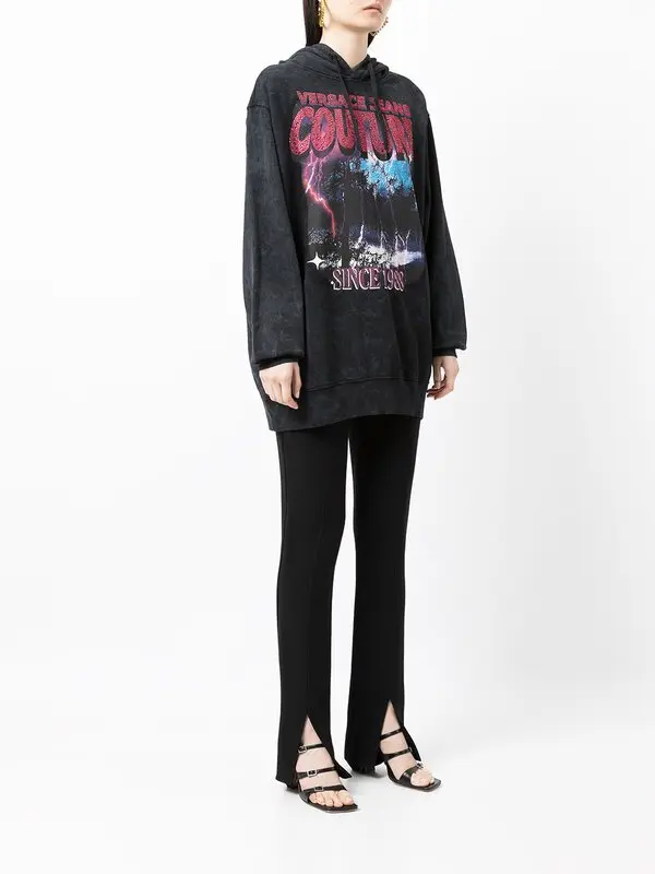 Versace Graphic-print Hoodie