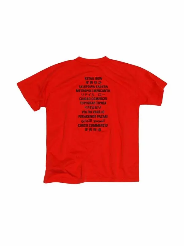 Balenciaga Fortnite Logo Cotton T-Shirt - Red | Editorialist