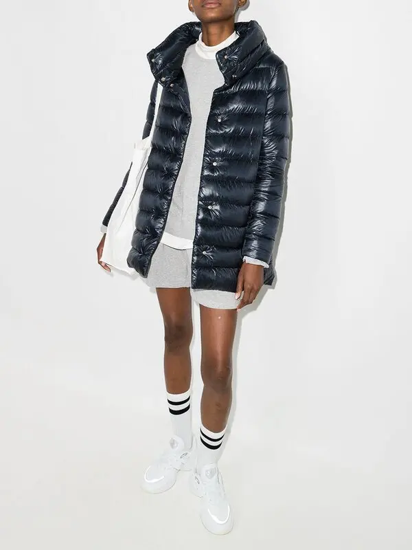 Herno Ultralight Quilted Coat - Blue