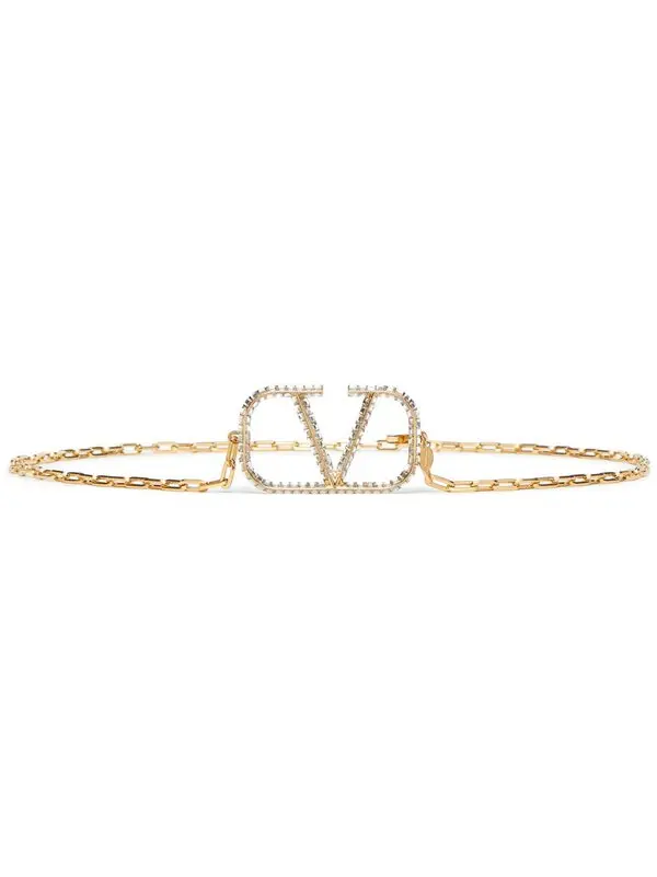 Valentino Garavani Vlogo Signature Chain Belt - Gold