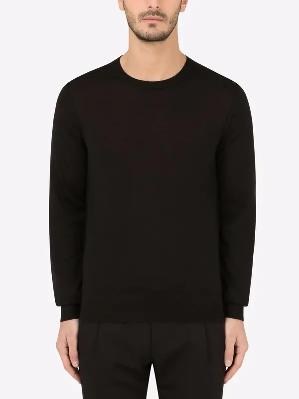 Dolce & Gabbana Cashmere Crew Neck Jumper - Black