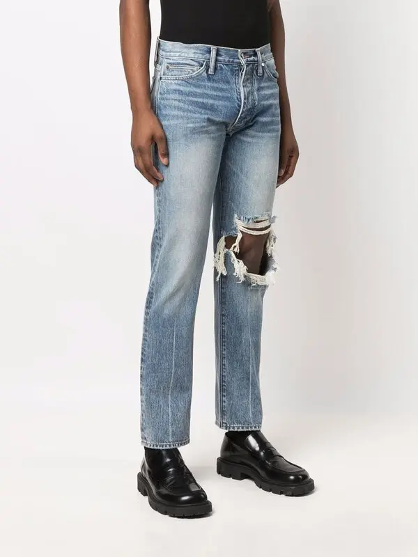 Rhude Ripped-detail Jeans