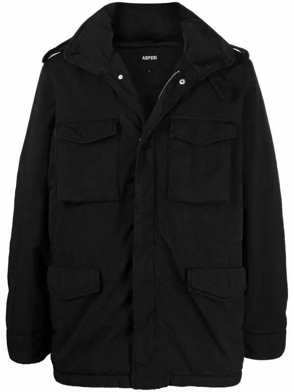 Aspesi Cargo-pocket Hooded Coat