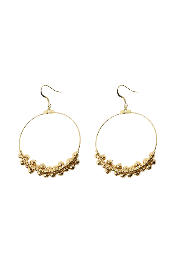 KENNETH JAY LANE Polished Hoop Earrings - Gold