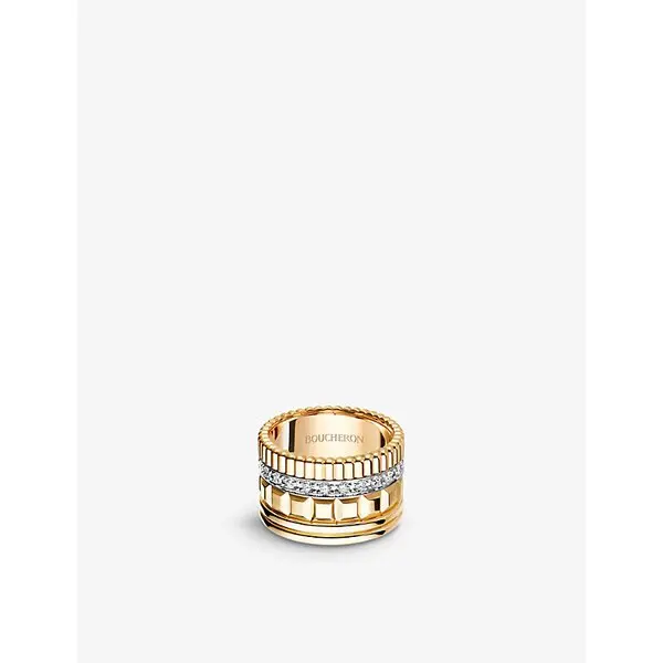 Boucheron Quatre Radiant Edition 18ct Yellow- And Diamond Ring - Gold