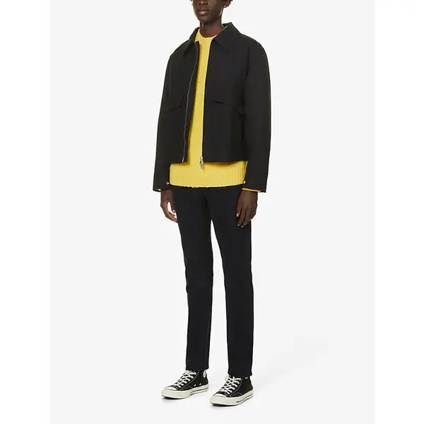 Nudie Jeans Lean Dean Slim-fit Tapered Stretch-denim Jeans - Black Skies