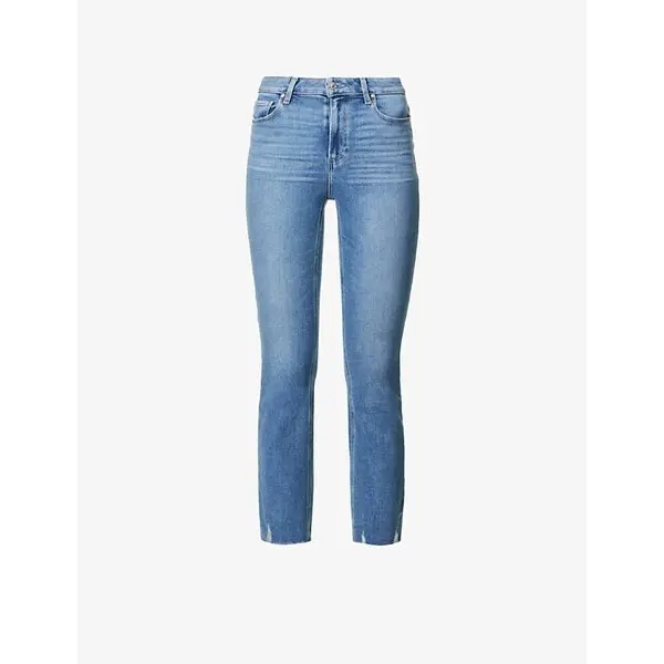 Paige Cindy Slim-leg Stretch Denim Jeans - Mel Destroyed Hem