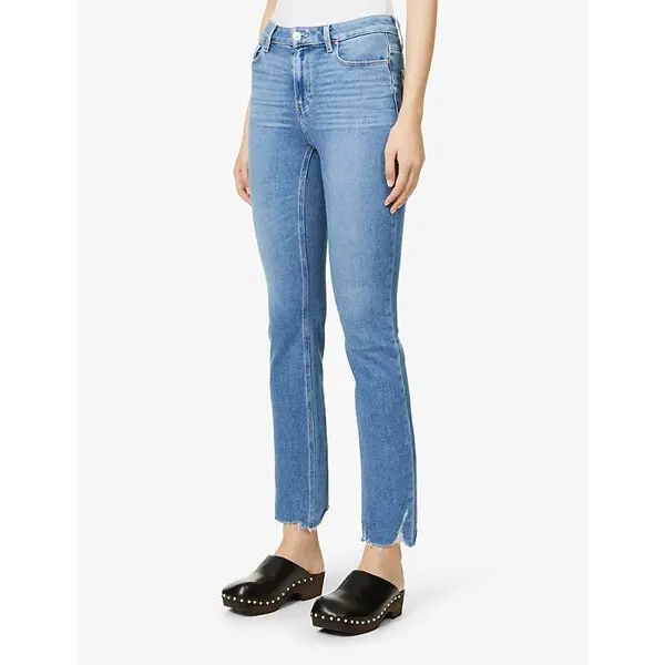 Paige Cindy Slim-leg Stretch Denim Jeans - Mel Destroyed Hem