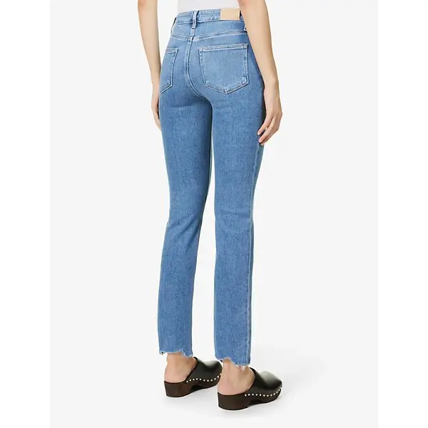Paige Cindy Slim-leg Stretch Denim Jeans - Mel Destroyed Hem