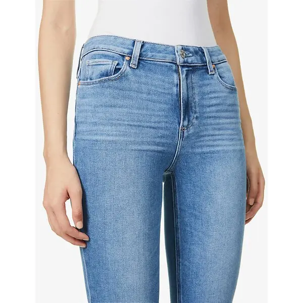 Paige Cindy Slim-leg Stretch Denim Jeans - Mel Destroyed Hem