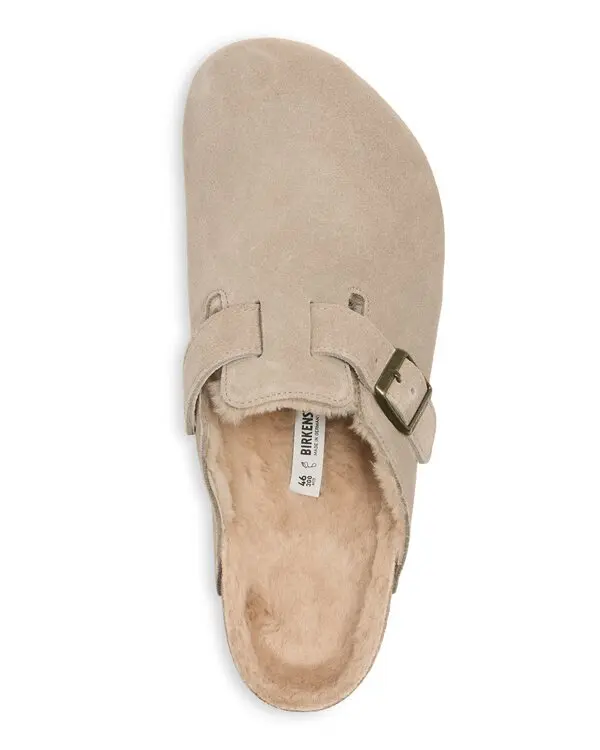 BIRKENSTOCK Boston Shearling Clogs - Beige