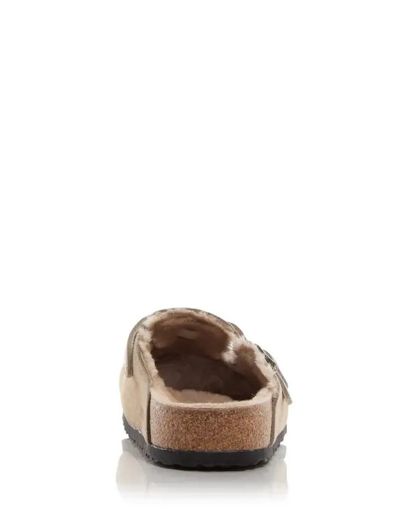 BIRKENSTOCK Boston Shearling Clogs - Beige