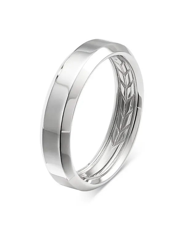 David Yurman 18k Gold Beveled Band Ring