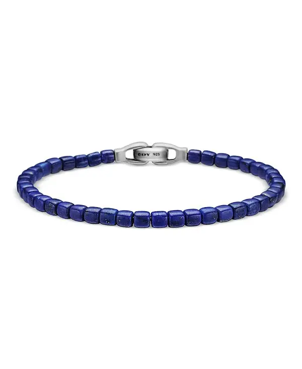 David Yurman Spiritual Beads Cushion Bracelet With Lapis Lazuli