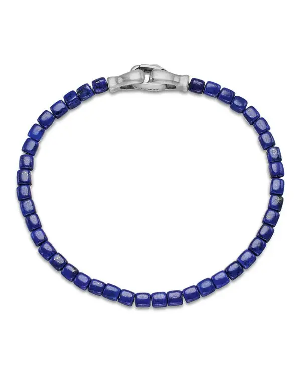 David Yurman Spiritual Beads Cushion Bracelet With Lapis Lazuli