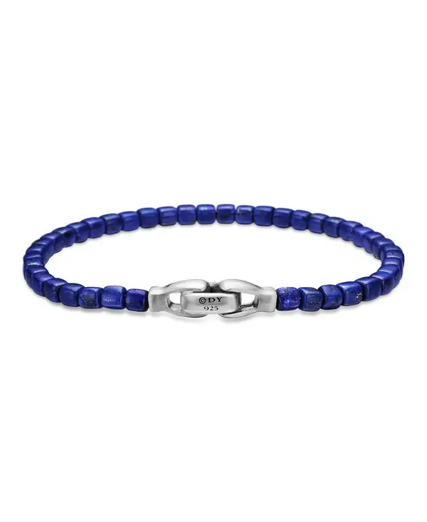 David Yurman Spiritual Beads Cushion Bracelet With Lapis Lazuli