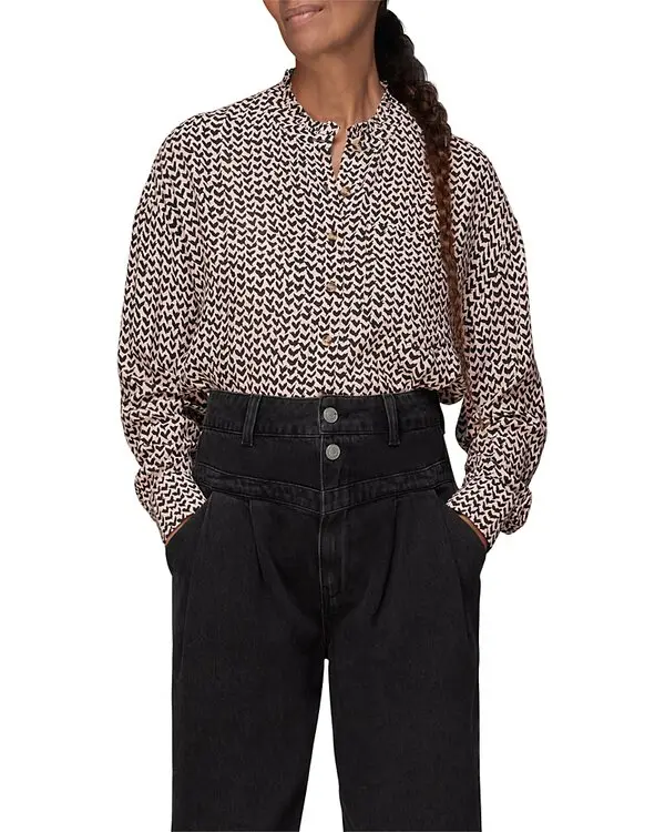 Whistles Abstract Heart Print Shirt