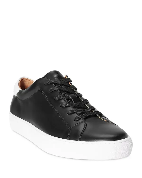 Polo Ralph Lauren Jermain Leather Sneakers - Black