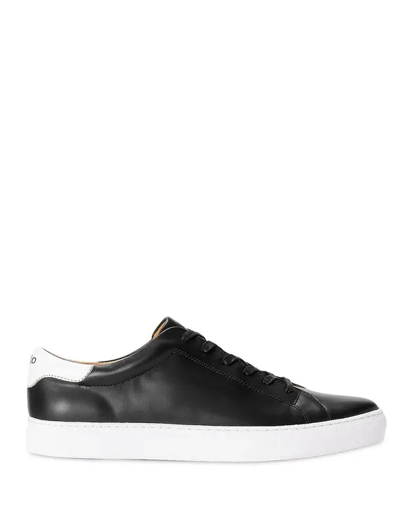 Polo Ralph Lauren Jermain Leather Sneakers - Black