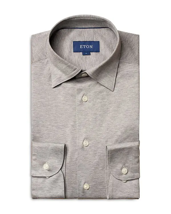 Eton Contemporary Fit Jersey Shirt - Gray