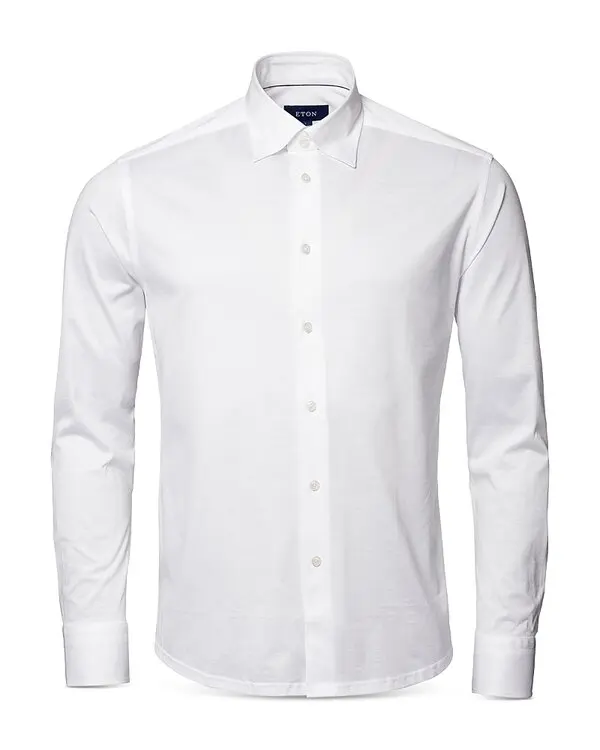 Eton Contemporary Fit Jersey Shirt - White