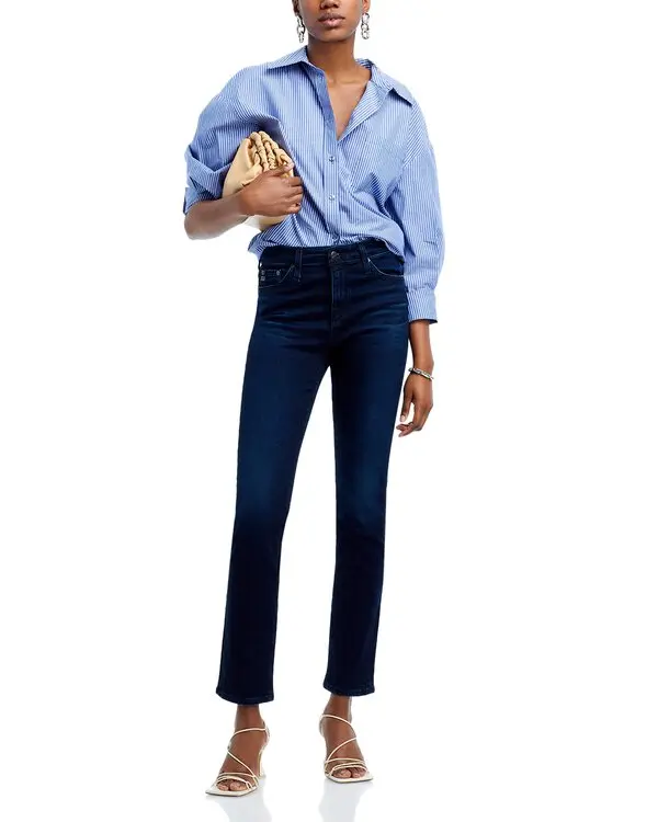 Ag Mari Mid-rise Slim Straight Jeans