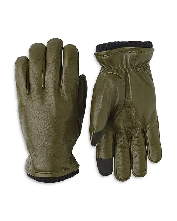HESTRA John Leather Gloves - Loden