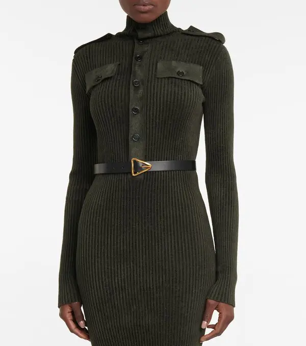Bottega Veneta Grasp Leather Belt