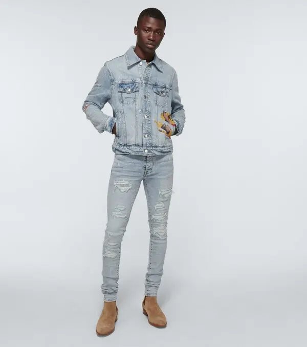 Amiri Playboy Denim Trucker Jacket
