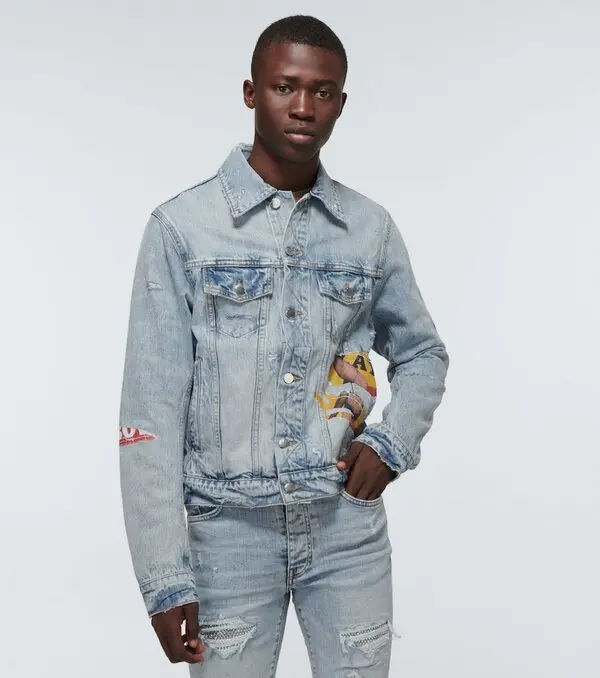 Amiri Playboy Denim Trucker Jacket