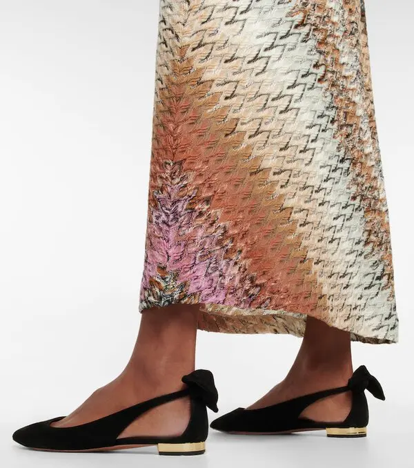 THE ROW Ginza Leather And Suede Sandals - Black