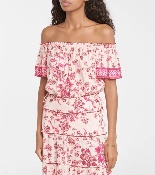 Poupette St Barth Camila Floral Maxi Skirt