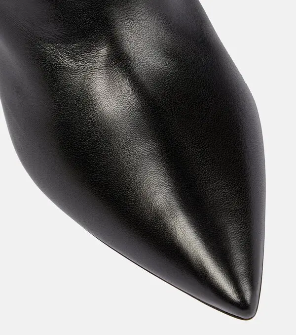 Saint Laurent Niki 85 Leather Ankle Boots