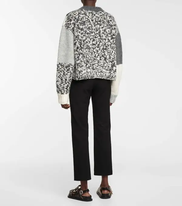 JOSEPH Intarsia Wool-blend Sweater