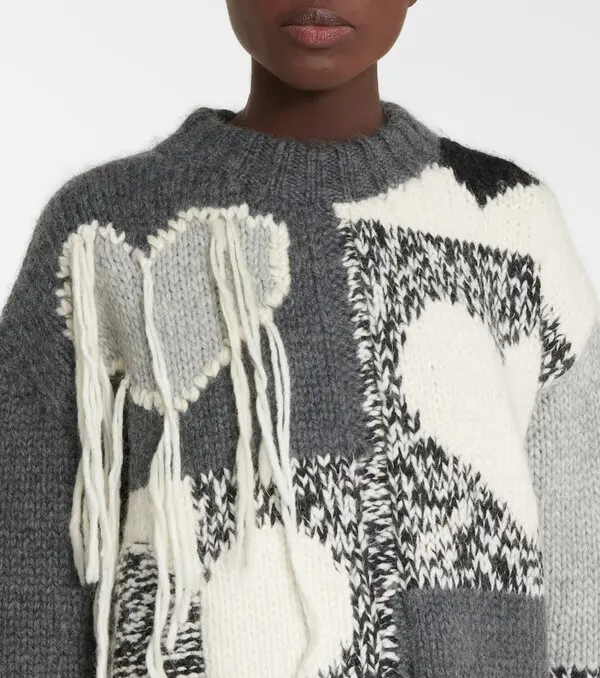 JOSEPH Intarsia Wool-blend Sweater