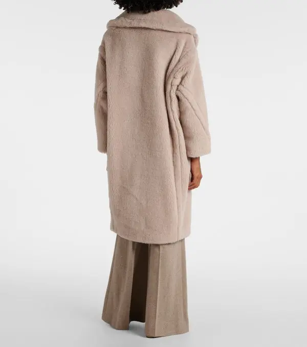 Max Mara Tedgirl Alpaca-blend Coat - Pink