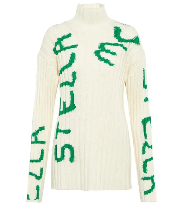 Stella McCartney X Ed Curtis Printed Wool-blend Sweater - Multicoloured