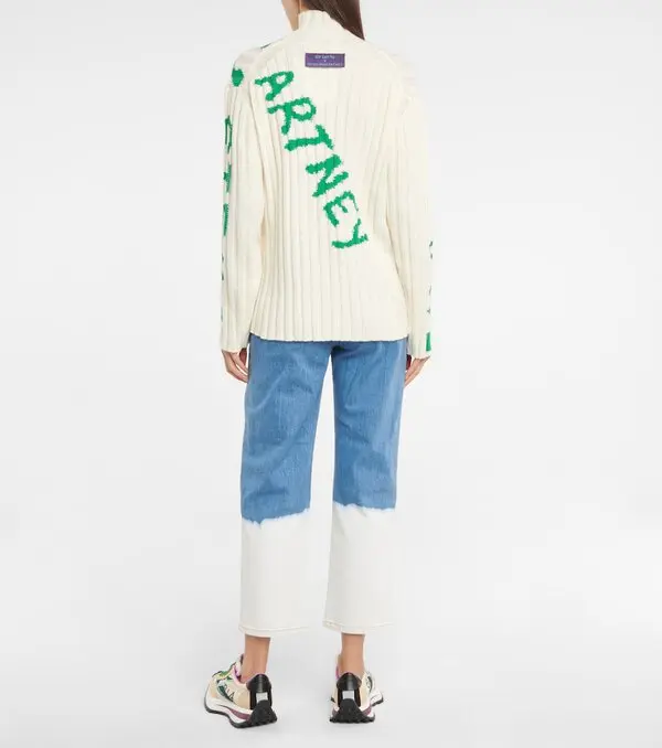 Stella McCartney X Ed Curtis Printed Wool-blend Sweater
