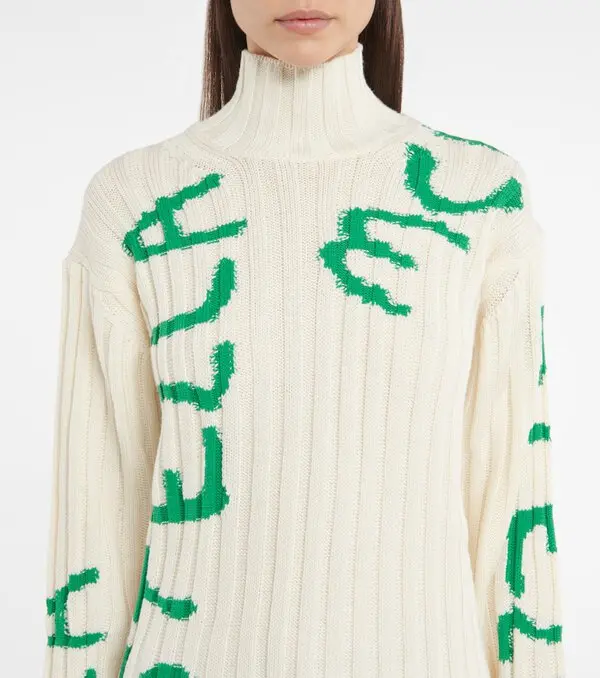Stella McCartney X Ed Curtis Printed Wool-blend Sweater