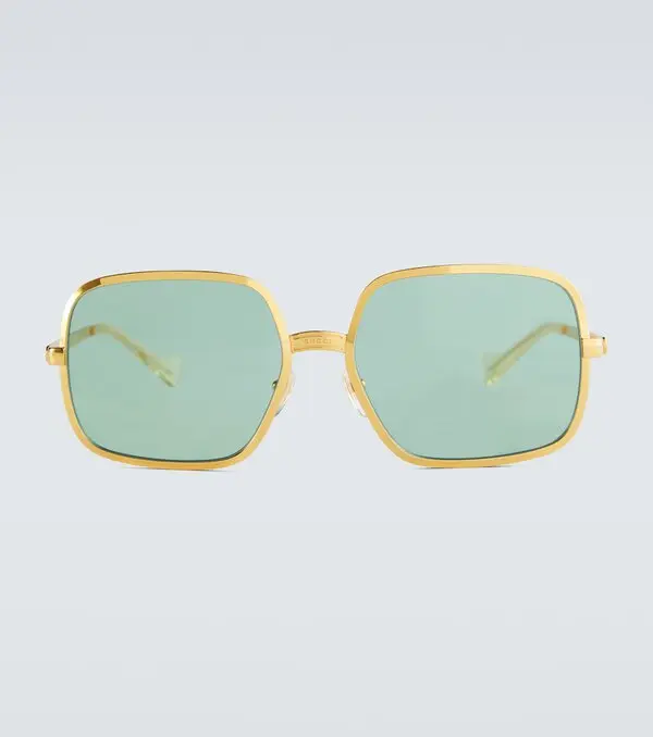 Gucci Square-frame Sunglasses - Gold