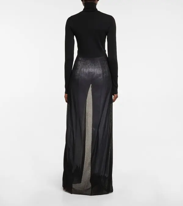 PETER DO Semi-sheer Turtleneck Sweater