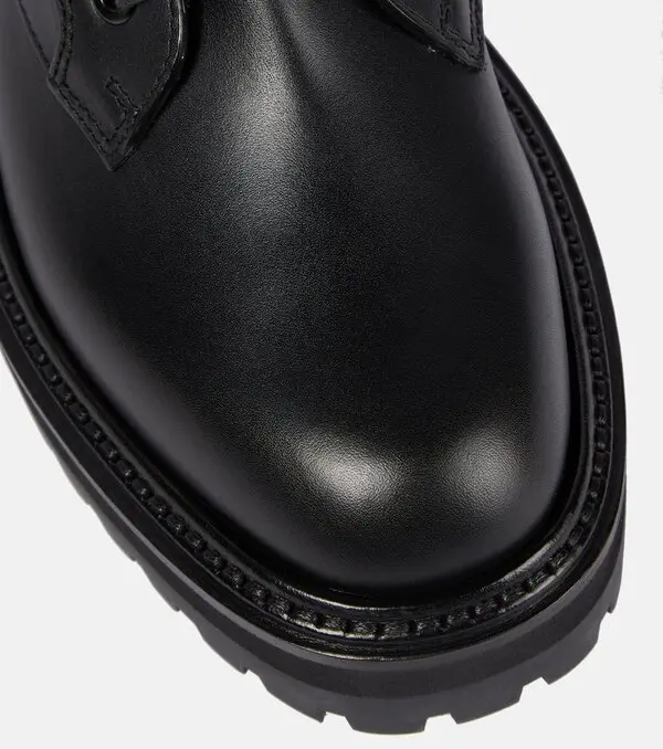 JIMMY CHOO Cora Leather Combat Boots