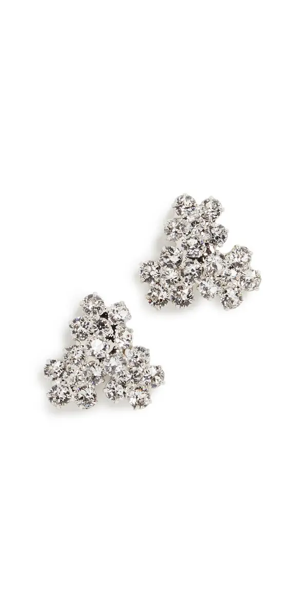 JENNIFER BEHR Violet Stud Earrings - Crystal