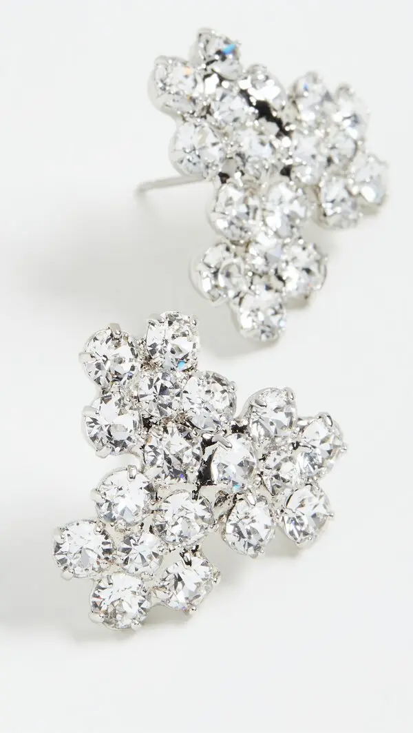 JENNIFER BEHR Violet Stud Earrings - Crystal