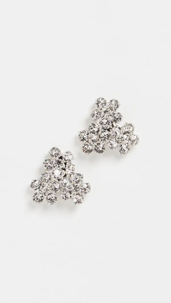 JENNIFER BEHR Violet Stud Earrings - Crystal