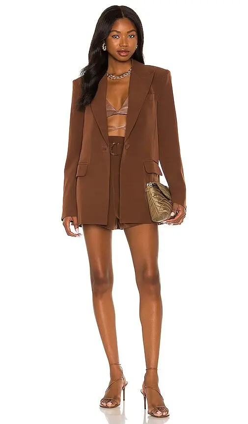 CAMILA COELHO Maricela Short - Dark Chocolate