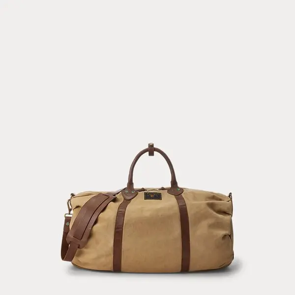 Ralph Lauren Leather-trim Duffle - Khaki/brown