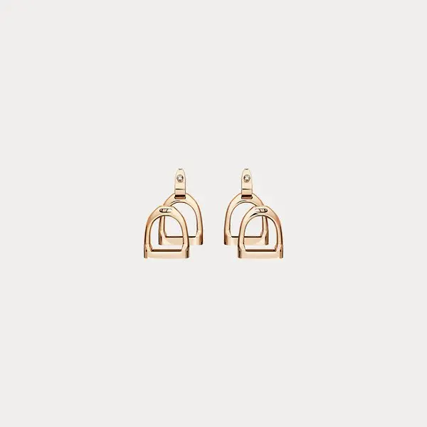 Ralph Lauren 18k Rose Gold Double-stirrup Drop Earrings - K Rose Gold