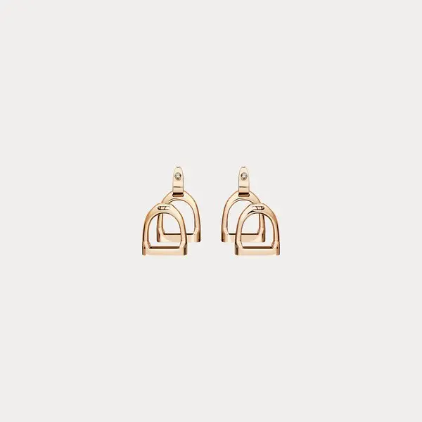 Ralph Lauren 18k Rose Gold Double-stirrup Drop Earrings - K Rose Gold
